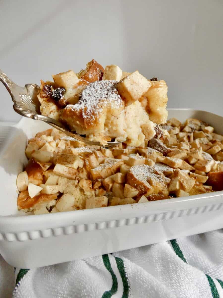 Cozy Apple Bread Pudding - Half the Sugar